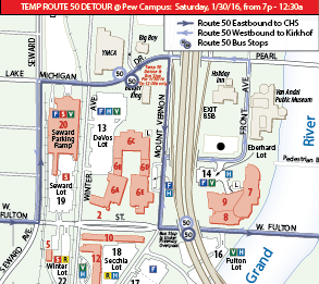 Gvsu Grand Rapids Campus Map - Map